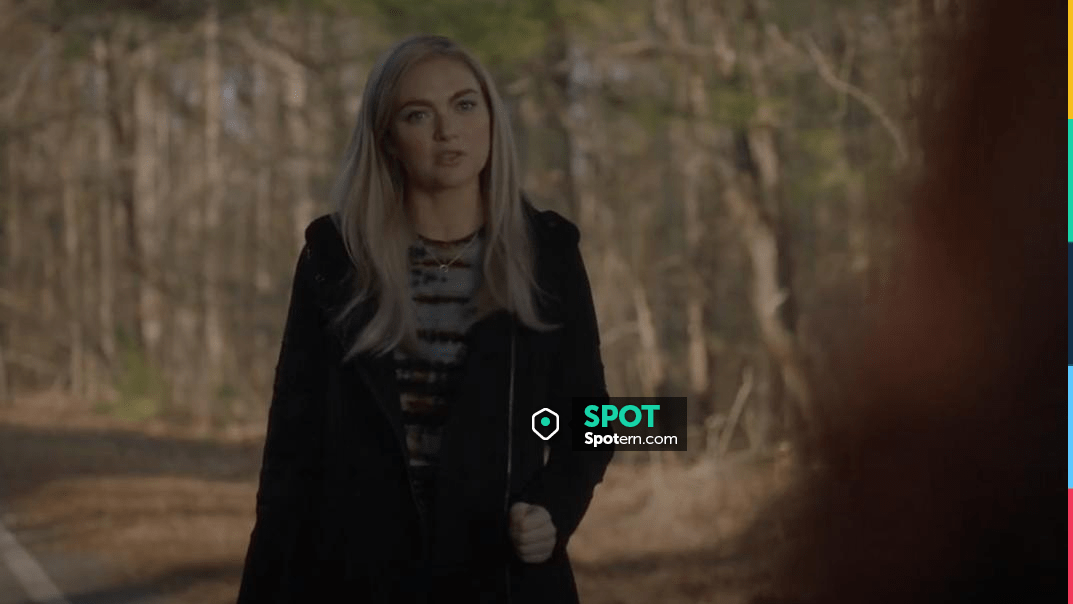 Blank Noir Handmade Wool Coat worn by Lizzie Saltzman (Jenny Boyd) as ...