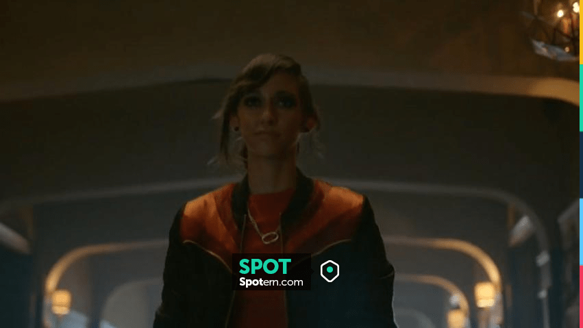 Classic Rock Couture Ris­ing Sun Bomber Jack­et worn by Finch Tarrayo ...