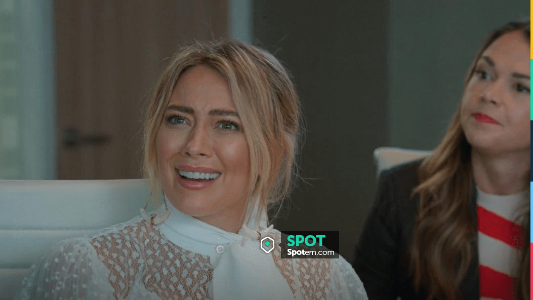 Isabel Marant Curved Horn Chain Drop Earrings worn by Kelsey Peters ...