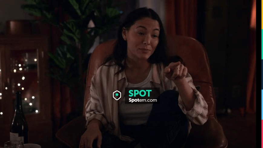 Camisa dominical de franela Madewell en raya Claxton usada por Hannah ...