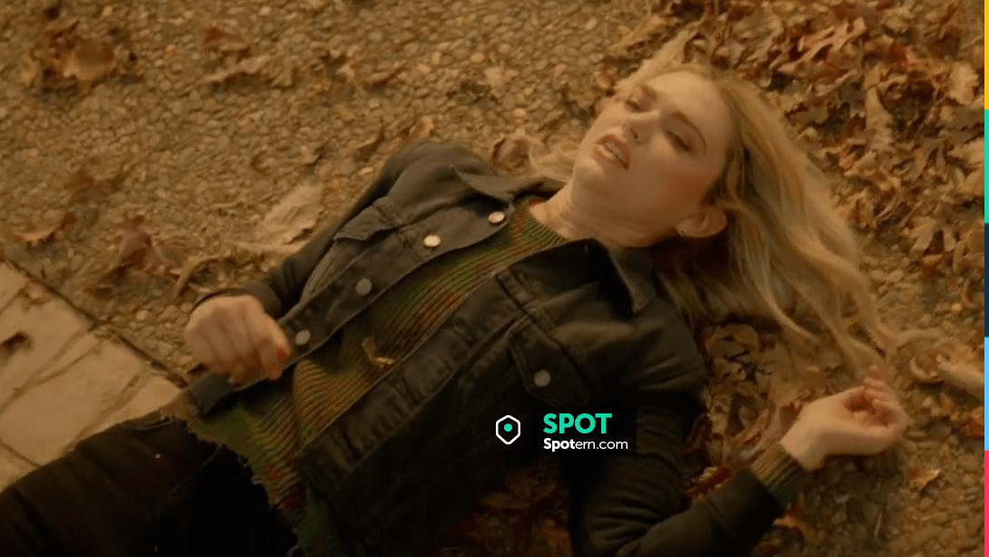 Levi's Womens Ex-Boyfriend Hybrid Trucker worn by Lizzie Saltzman ...