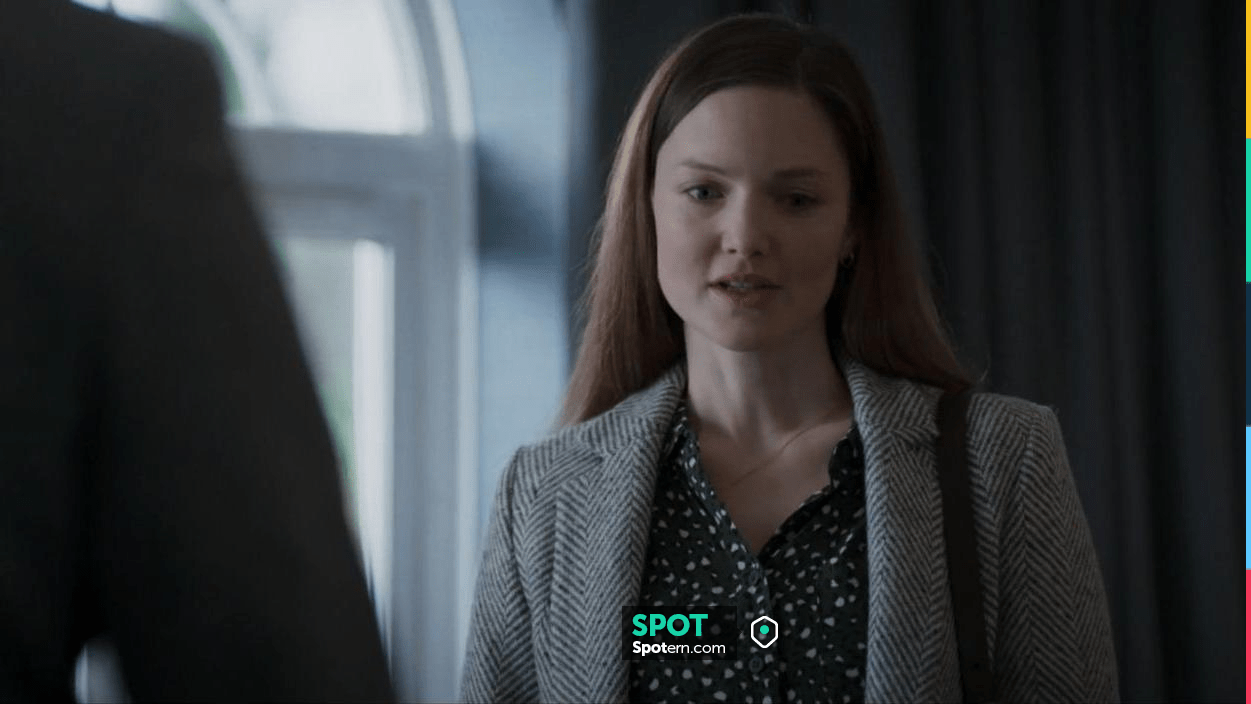 Whistles Wild Leopard Print Blouse worn by Robin Ellacott (Holliday ...