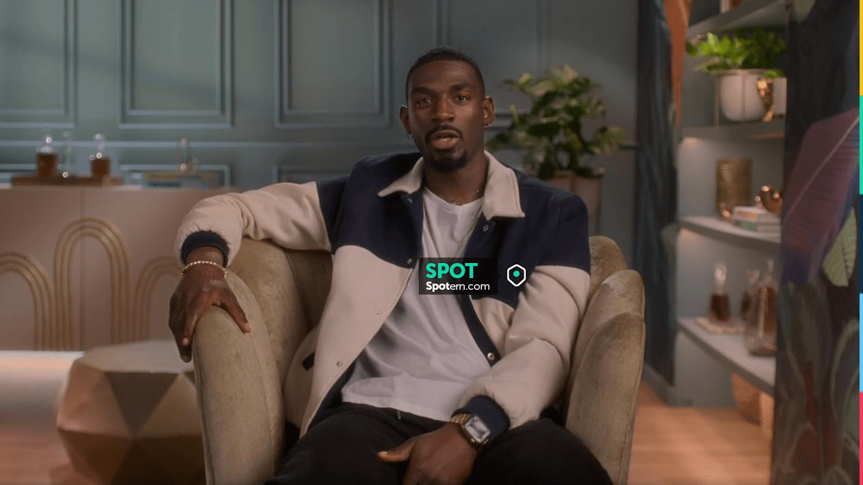 Boohoo Smart Panel Colourblock Harrington worn by Stamaur Mitchell as seen in Sweet Life: Los ...