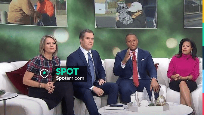 Draper James Georgia Plaid Sweater Dress worn by Dylan Dreyer as seen ...