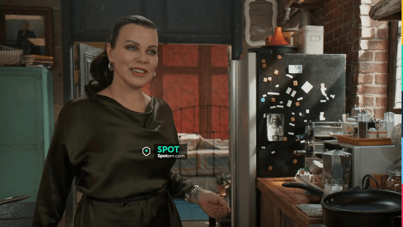 Adam Lippes Draped Silk Blouse worn by Maggie Amato (Debi Mazar) as ...