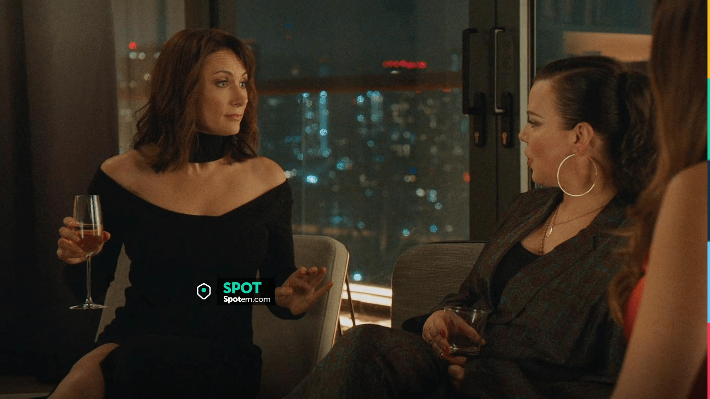 Monse Off Shoulder Turtleneck Arch Dress worn by Quinn Tyler (Laura Benanti) as seen in Younger ...