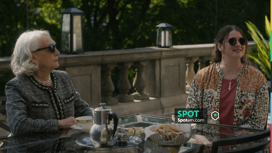 Anthropologie Floral Leopard Shirt worn by Mariana Morrow (Elizabeth ...