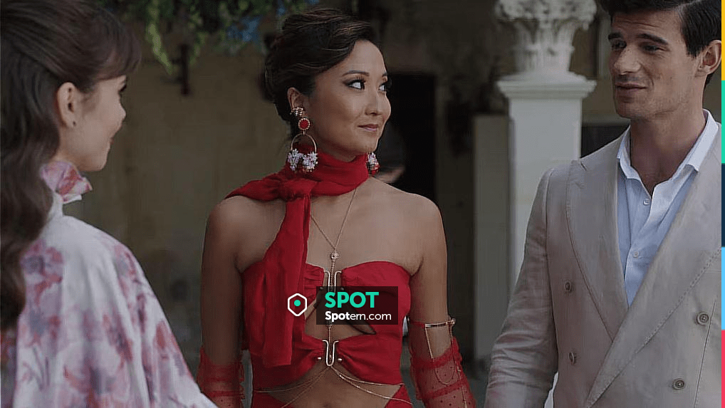 Cult Gaïa Cut Out Gathered Detail Dress worn by Mindy Chen (Ashley Park ...