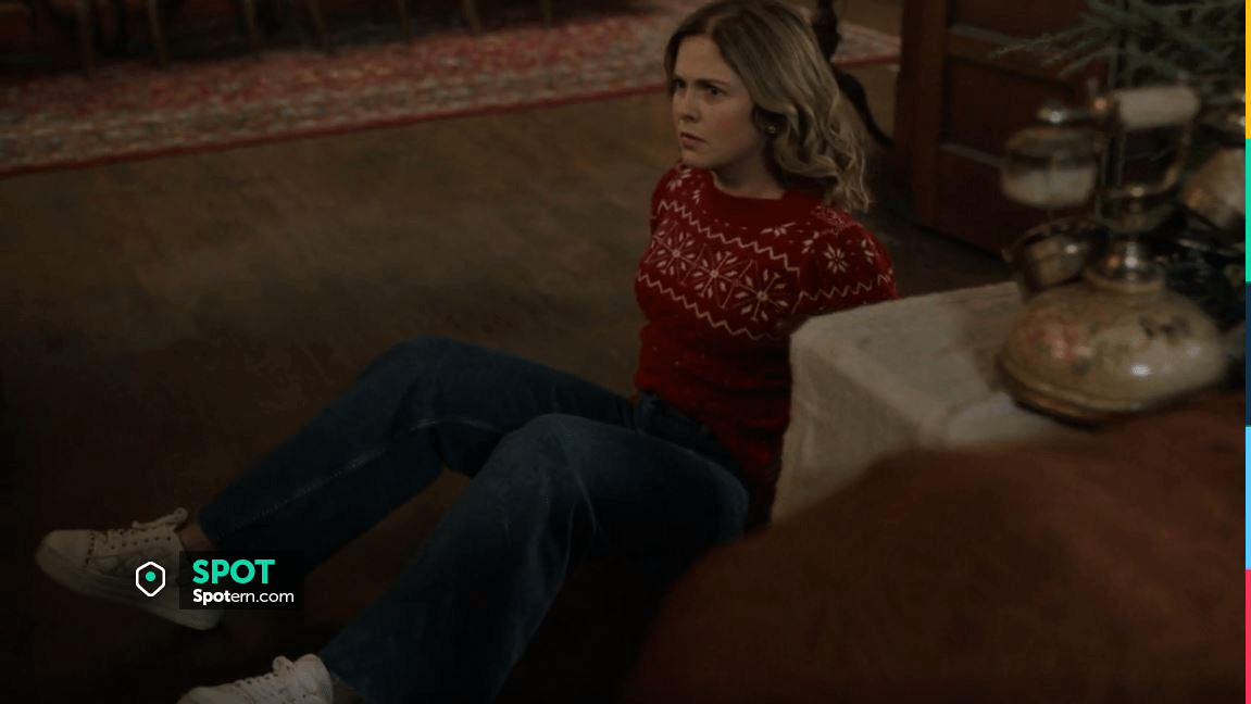 Russell & Bromley Es­planade Toe Cap Lace Up Sneak­er worn by Samantha ...