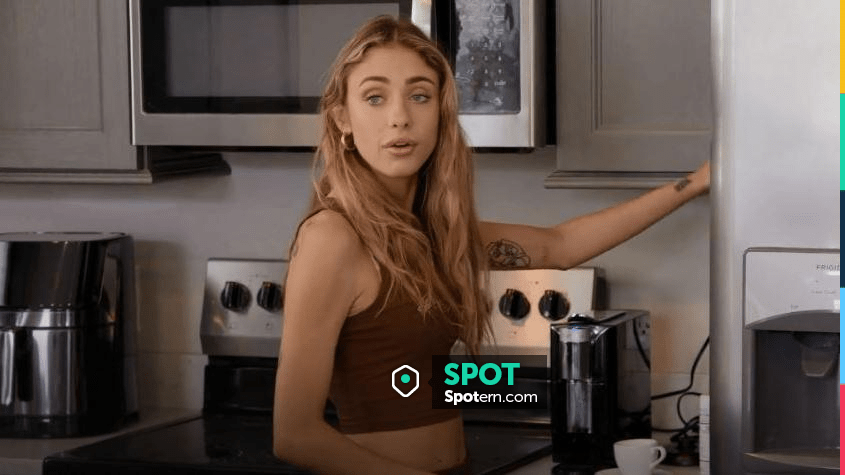 Shein Baby Girl Tank Rhinestone worn by Maddie Reese as seen in ...