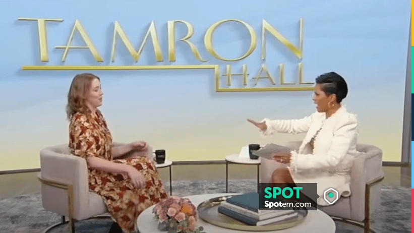 Anna Mason Pippa Boucle Mini jupe portée par Tamron Hall vue au Tamron ...