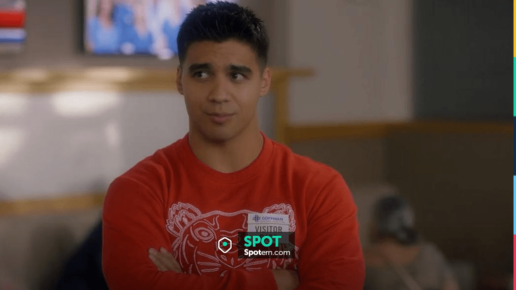 Kenzo Tiger Embroidered Sweatshirt worn by Vivek Shah (Jordan Buhat) as ...