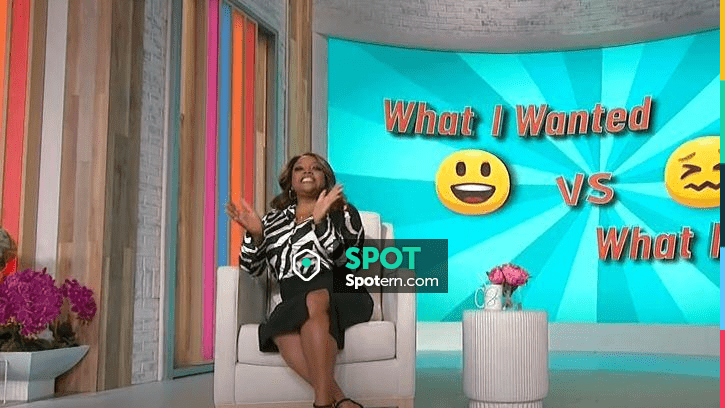 Sergio Hudson x Target Zebra Print Blouse worn by Sherri Shepherd as ...