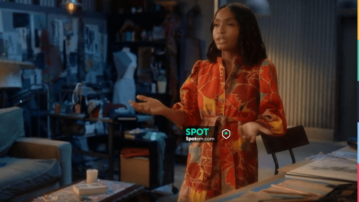 Farm Rio Chita Mini Canvas Dress worn by Zoey Johnson (Yara Shahidi) as seen in grown-ish ...