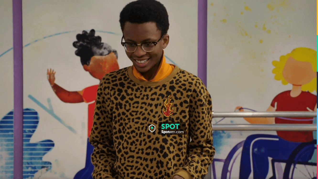 Forever 21 Leopard Print Sweatshirt worn by Noah Lambert (Israel ...