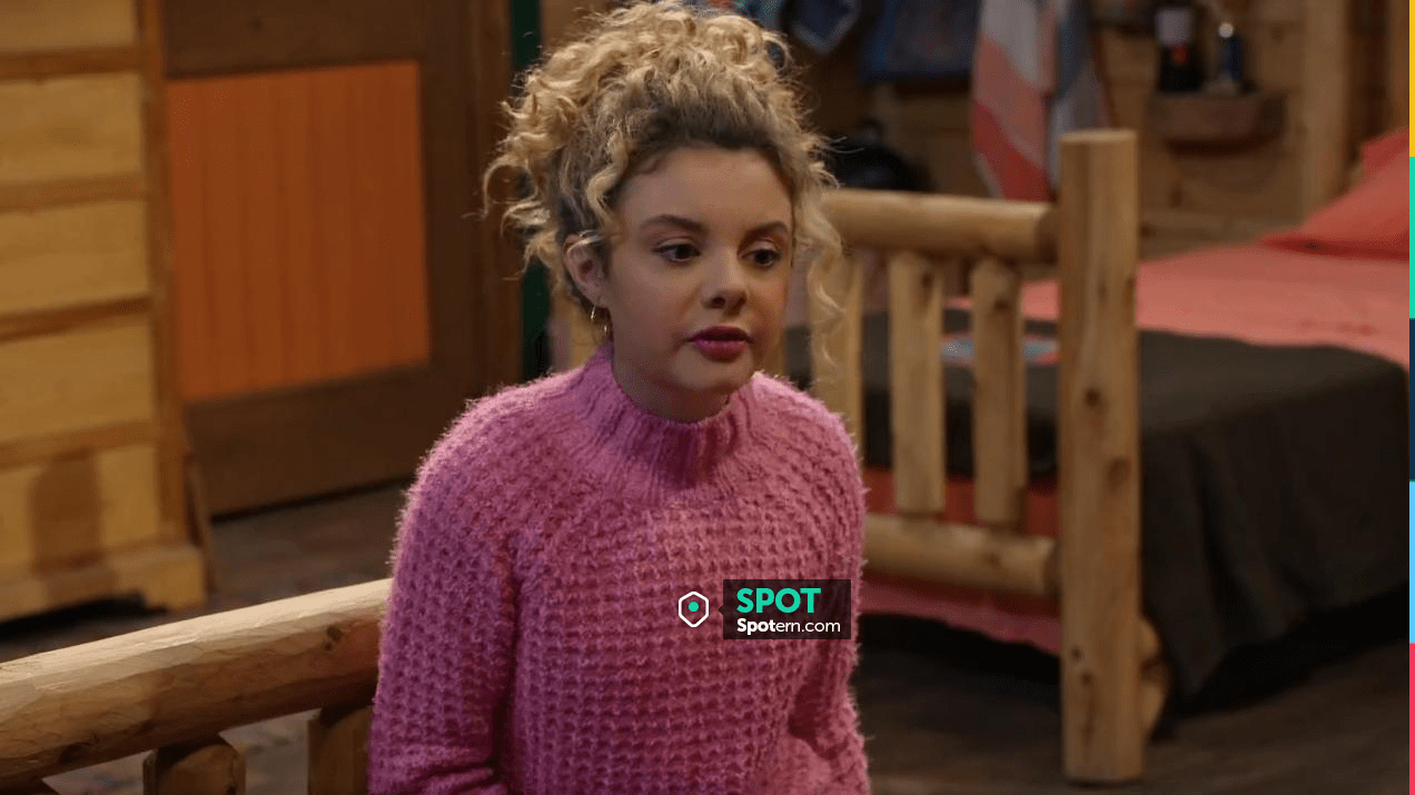 SO Feather Chenille Mockneck Sweater worn by Destiny Baker (Mallory ...