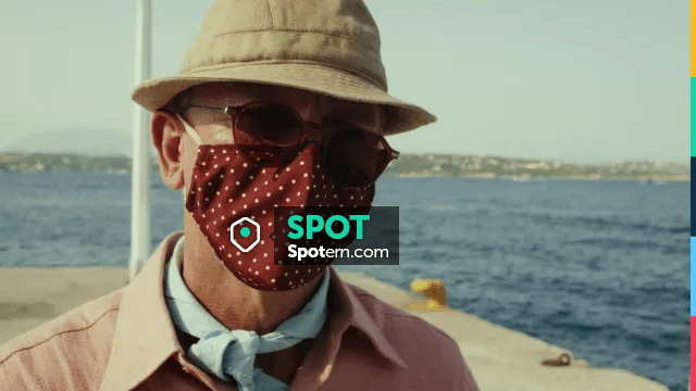 Polka dots face mask worn by Benoit Blanc (Daniel Craig) as seen in ...