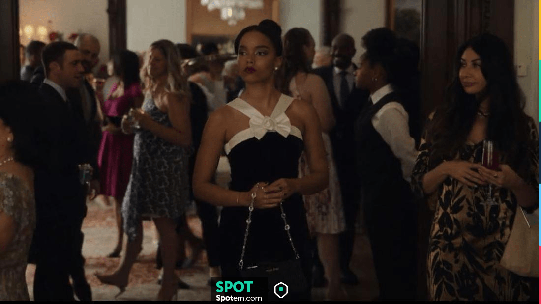 Miu Miu Nappa Crystal Mini Shoulder Bag worn by Zoya Lott (Whitney Peak ...