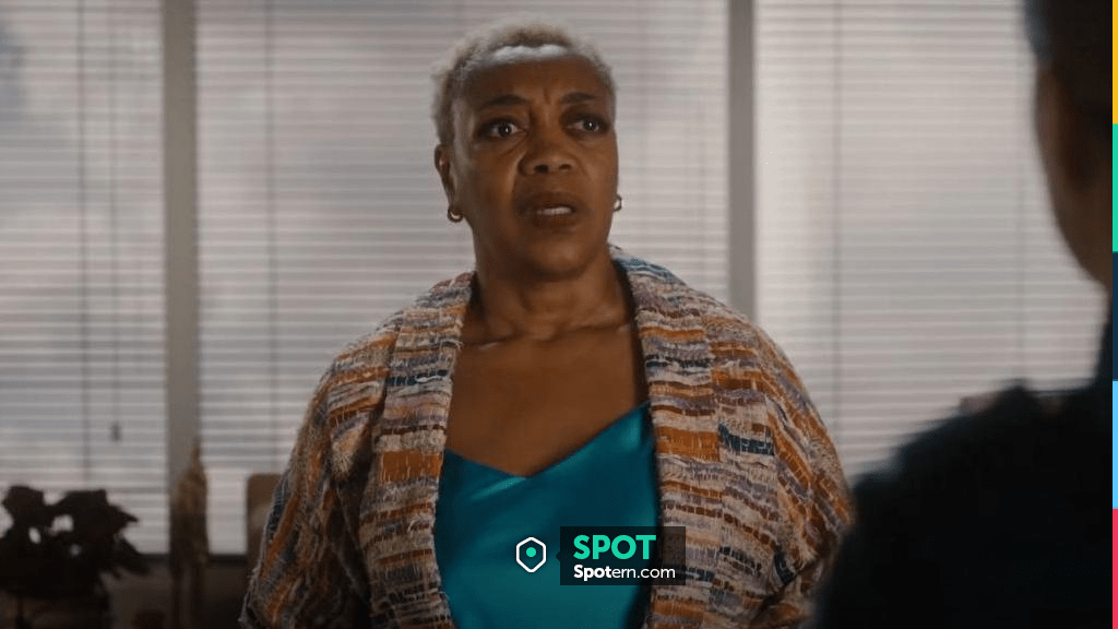 Nili Lotan Teal Camisole worn by Unit Commander Edwina Shanks (Karen ...