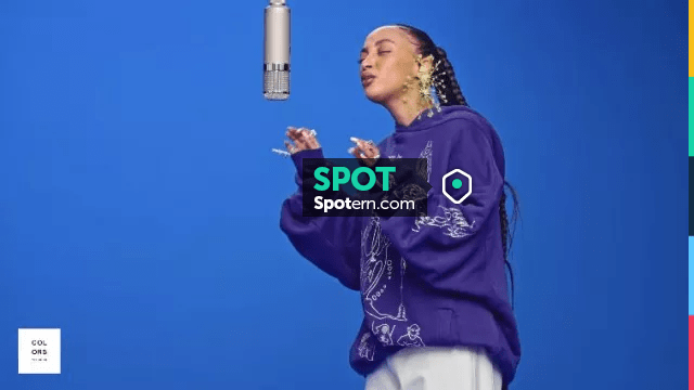 The purple Sankuanz printed hoodie worn by RIMON in its Build Me A ...