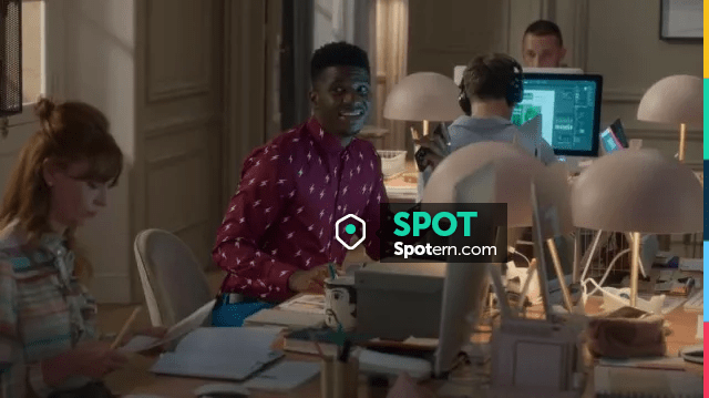 Asos Slim Fit Lightning All Over Print Shirt worn by Julien (Samuel ...