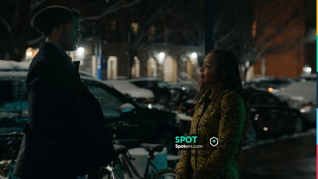 Avec Les Filles Leopard Coat worn by Camille Parks (Meagan Good) as ...