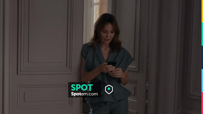 Alexandre Vauthier Gilet extensible en laine porté par Sylvie Grateau ...