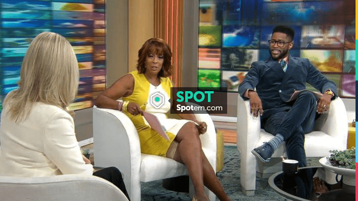 Alex Kramer Robe bicolore portée par Gayle King vue dans CBS Mornings ...