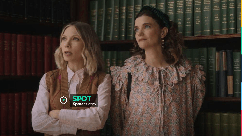 Ganni Harlequin Knit Vest worn by Kate Keller (Tavi Gevinson) as seen ...