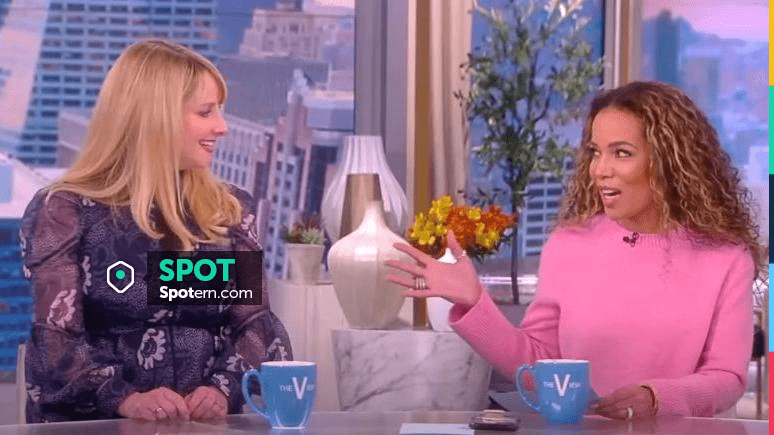 Ted Baker Deluna Floral Long Sleeve Chiffon Dress worn by Melissa Rauch ...