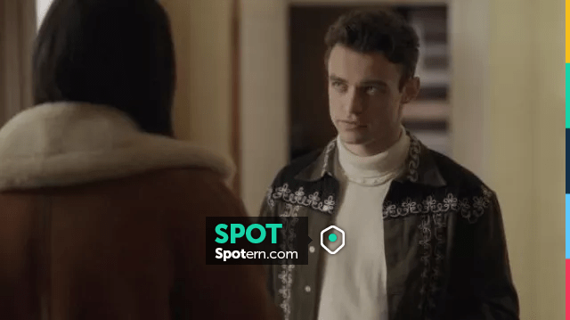 Bode Fellows Yoke Jacket in Cotton worn by Max Wolfe (Thomas Doherty ...