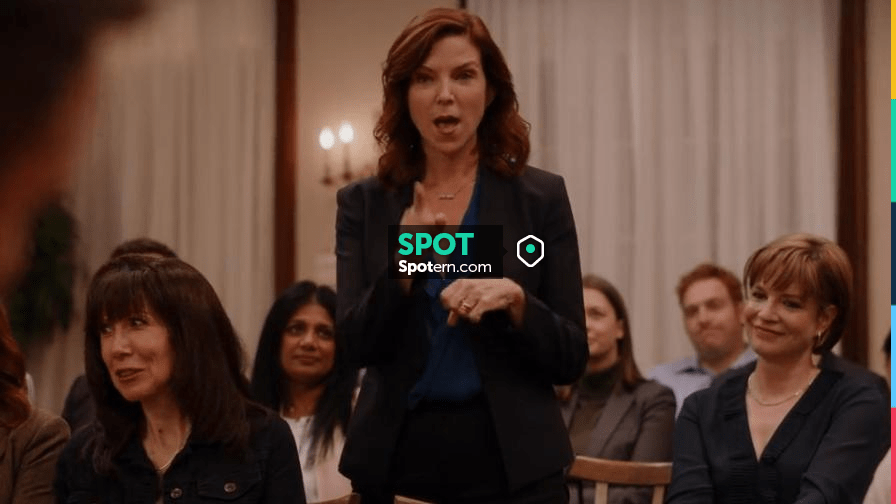 Blazer Theory Collarless Staple porté par Cynthia Fuller (Sabrina Grdevich) vu dans Ginny ...