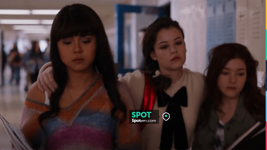 Zara Velvet Bow Sweater worn by Maxine Baker (Sara Waisglass) as seen ...