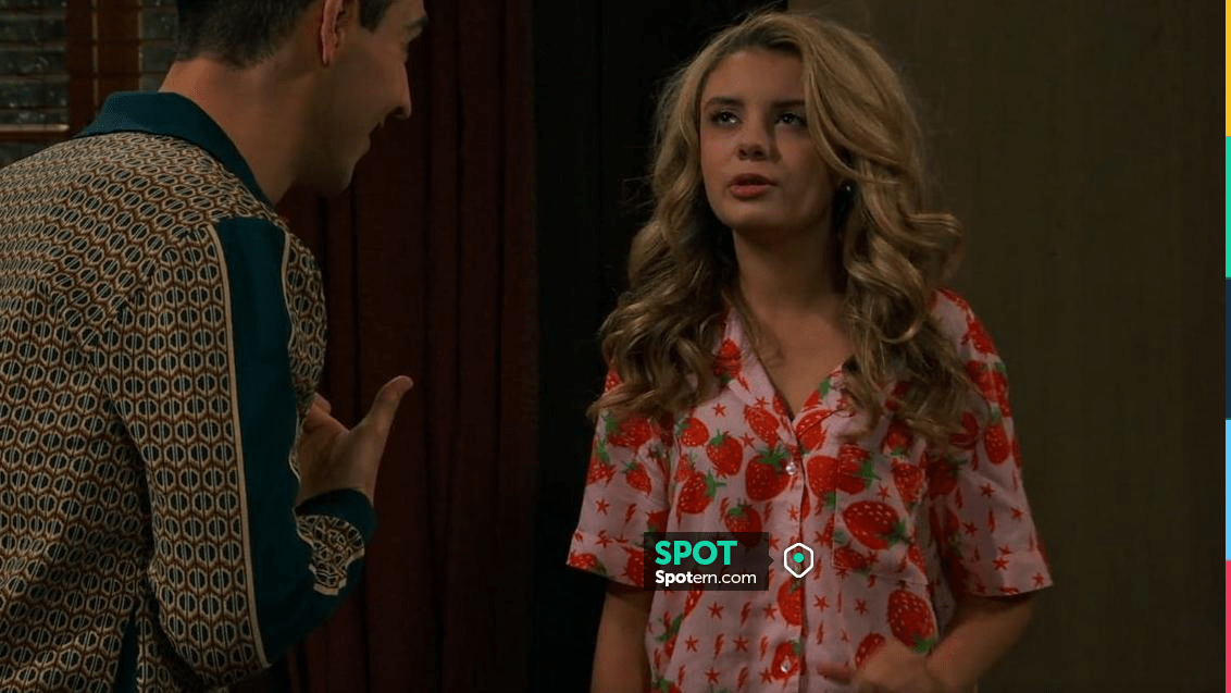 Asos Design Mix & Match Strawberry Pyjama Set worn by Destiny Baker ...