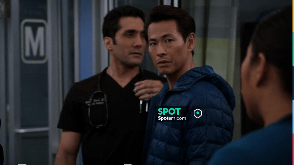 The North Face Thermoball Eco Quilted Puffer Coat worn by Justin Lieu ...