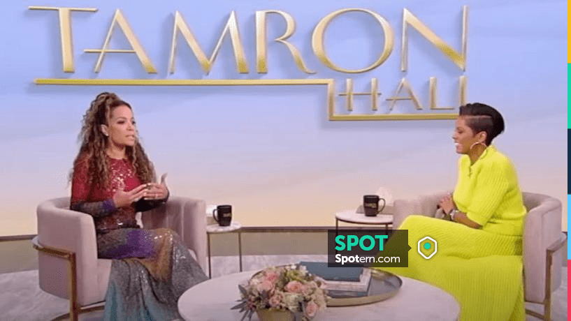 Brandon Maxwell Lorna Neon Pointelle-knit wool Maxi Skirt worn by ...