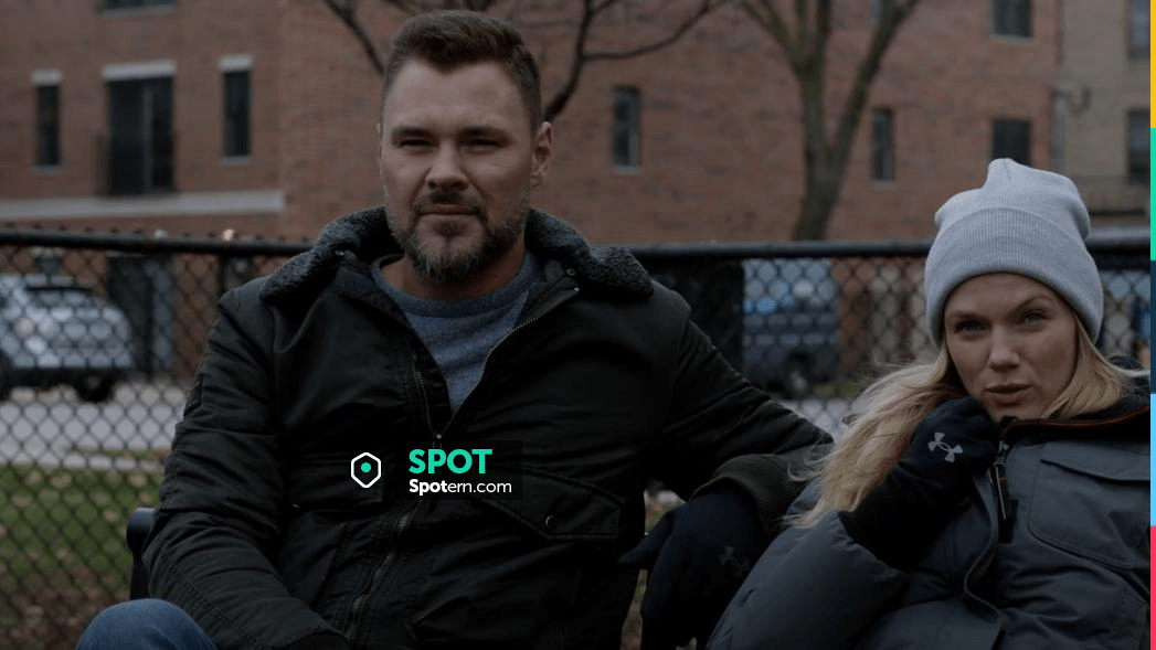 Schott NYC Men's Air Jacket khaki worn by Adam Ruzek (Patrick Flueger ...