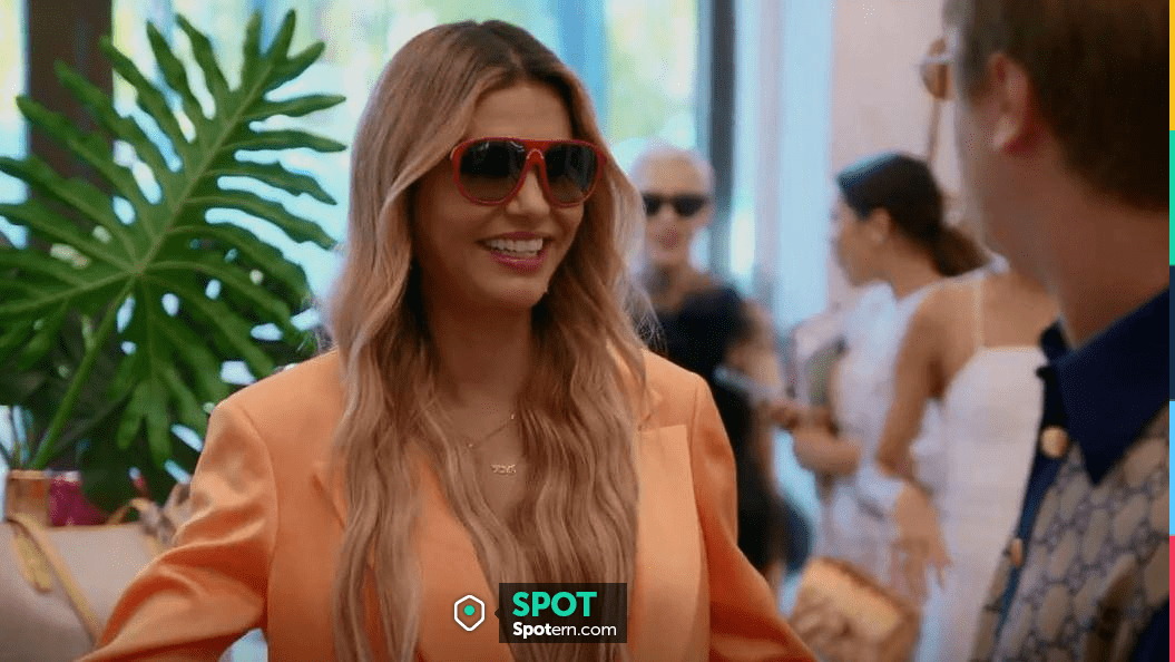 Alice + Olivia Denny Blazer de un solo pecho usado por Adriana de Moura ...