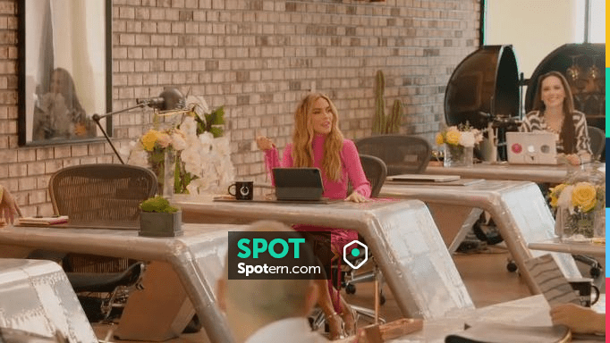 Herve Leger Ribbed Lace-Up Mini Skirt worn by Chrishell Stause as seen ...