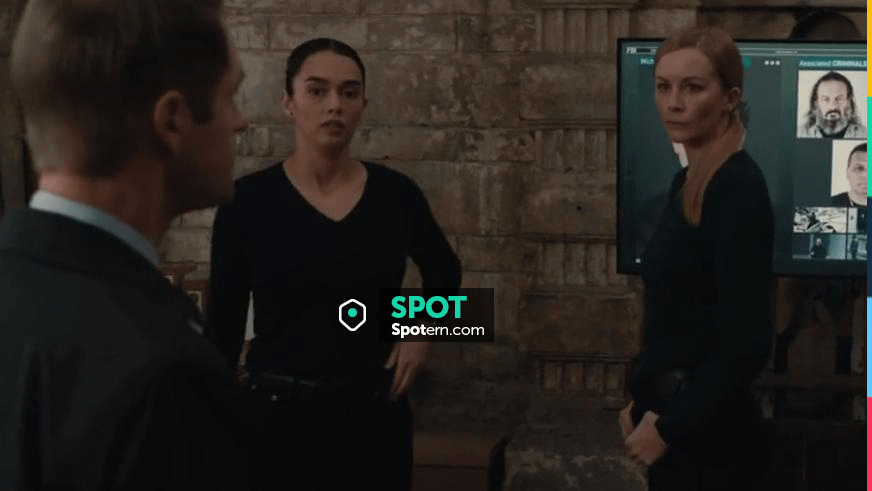 C by Bloomingdale's Cashmere V Neck Cashmere Sweater worn by Cameron Vo ...