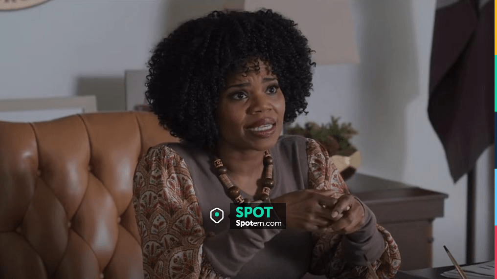 Bl Nk Puff Sleeve Sweater worn by Amara Patterson (Kelly Jenrette) as ...