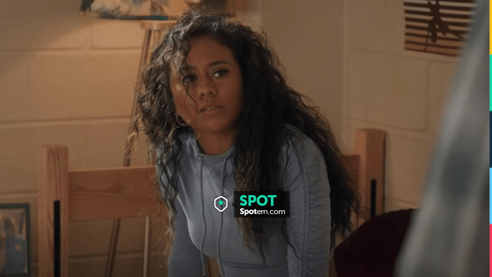 Forever 21 Active Hooded Crop Top worn by Keisha McCalla (Netta Walker) as seen in All American ...