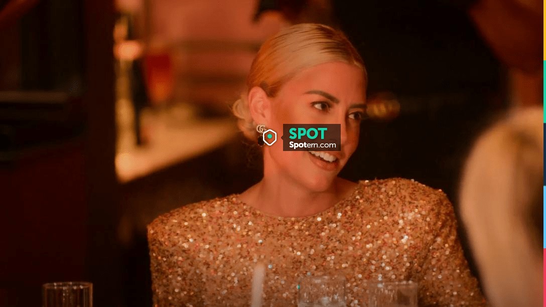 Gucci Double G Embellished Earrings worn by Heather Rae Young as seen ...