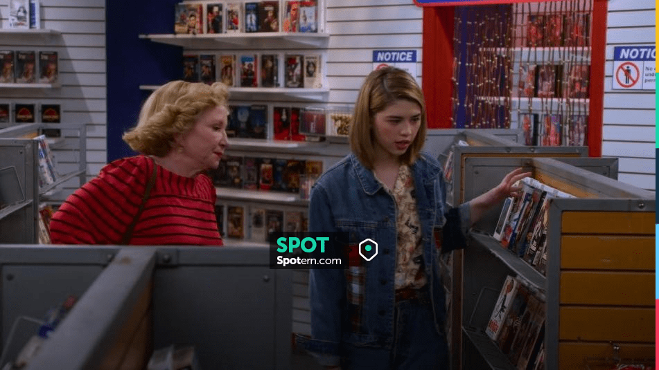 Lei Flan­nel Den­im Jack­et worn by Leia Forman (Callie Haverda) as ...