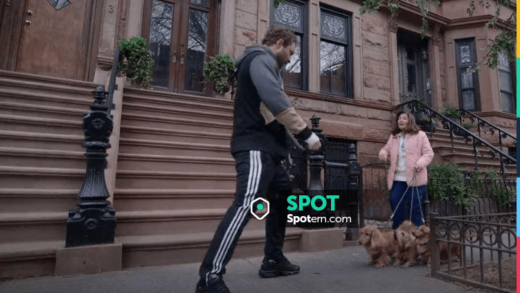 Adidas Sportswear Essential 3 Stripe Trackies in Black worn by Bob ...