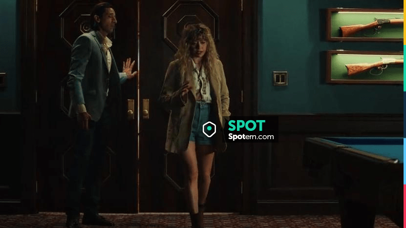 Stoned Immaculate Mag­gie Mag­ic Mush­room Den­im Short worn by Charlie Cale (Natasha Lyonne) as ...