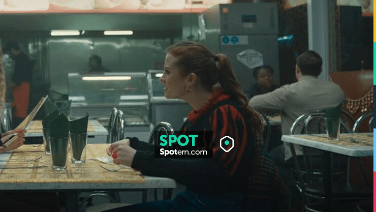 1970s Vintage McCaul Red / Black Jumper Jester Sleeves Harlequin Neck ...