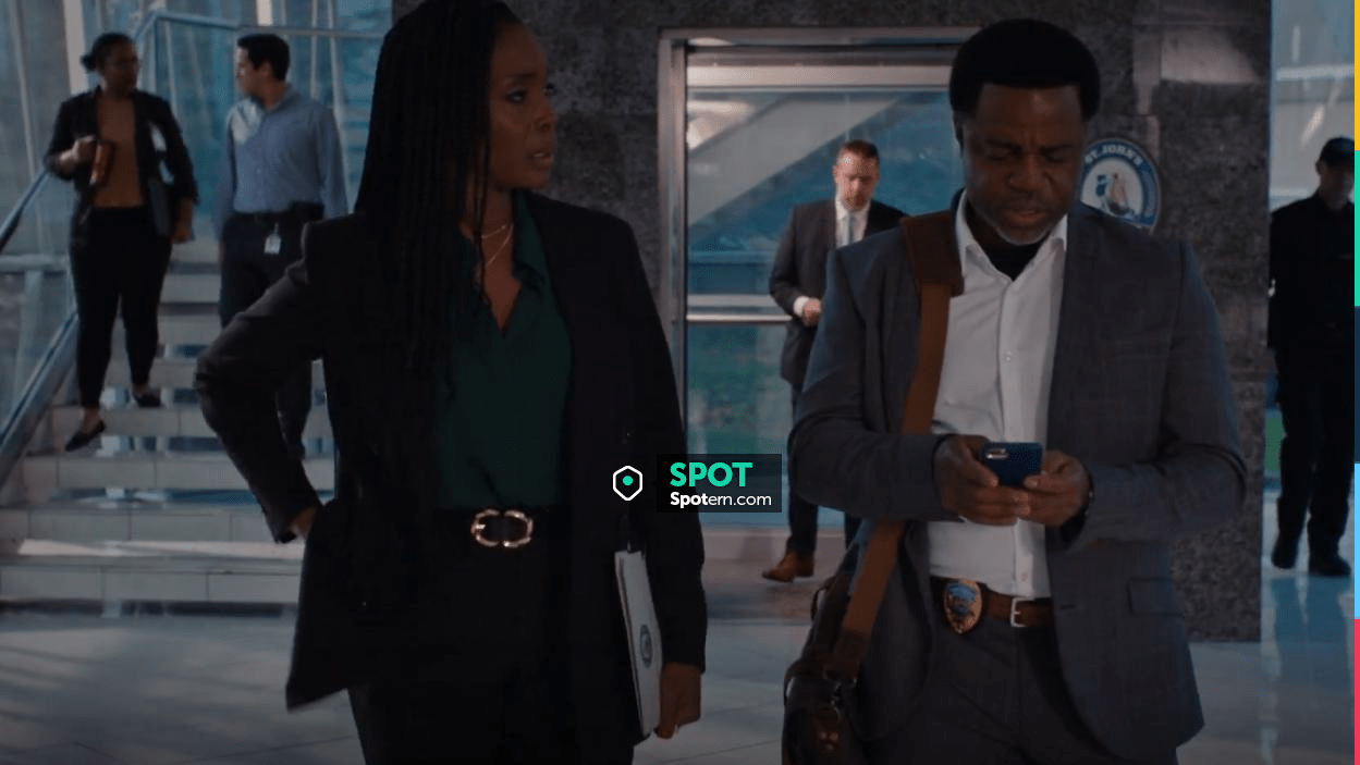 Alberto Biani Double Breasted Jacket worn by Jan Renley (Raven Dauda ...