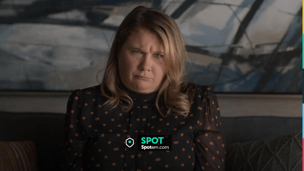 Ann Taylor Dot Blouse worn by Wally (Kimberly Condict) as seen in ...