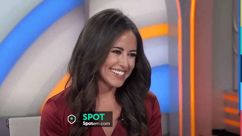 Theory Twist Silk Blouse worn by Kaylee Hartung as seen in Today on ...